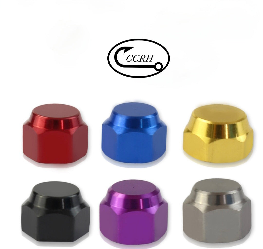 Baitcasting Reel Handle Nut Caps – Cooper Custom Reel Handles